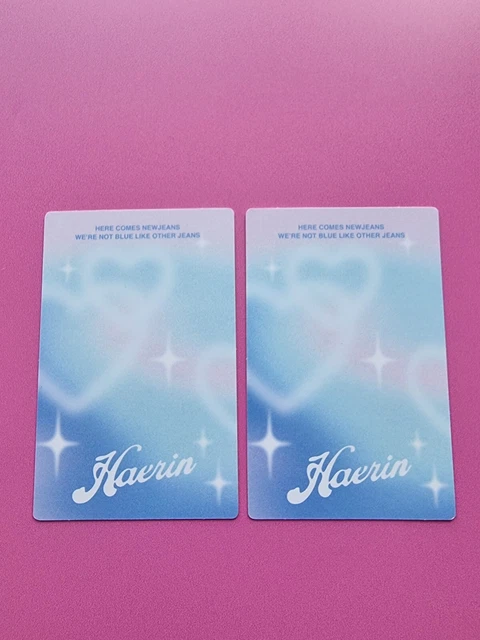 OFFICIAL NEWJEANS HAERIN Weverse Line Friends Version 1 V1 MD Photocard ...
