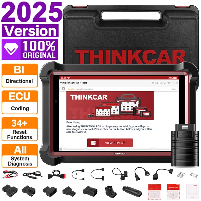 THINKTOOL PAD8 ECU Coding Bidirectional Scanner All System Car ...