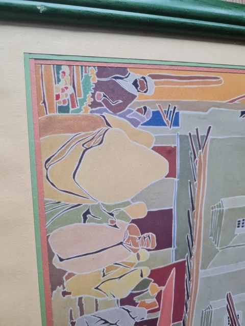 CADRE PEINTURE SIGNE Honnore ' Provence 'Souks Medina A Alger' Dim 26 / ...