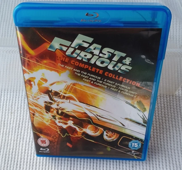 FAST & FURIOUS Complete Collection Blu-Ray Set 1 2 3 4 5 Tokyo Drift Five 2001 EUR 17,49 ...
