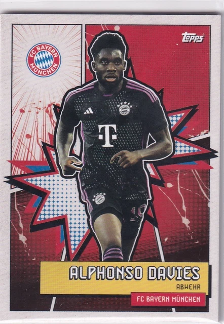 TOPPS BAVIERA MUNICH Fan Set De Fútbol 2023 FCBH-4 Alfonso Davies EUR 1 ...