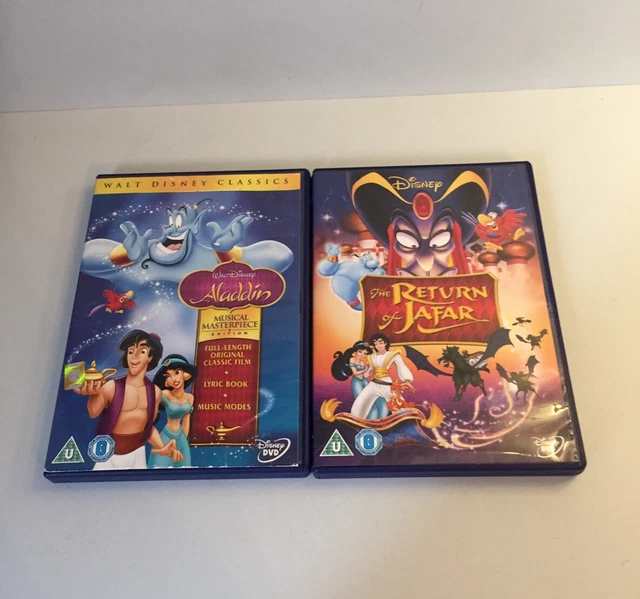 DISNEY ALADDIN DVD Bundle, Inc Return Of Jafar & King Of Thieves £2.99 - PicClick UK