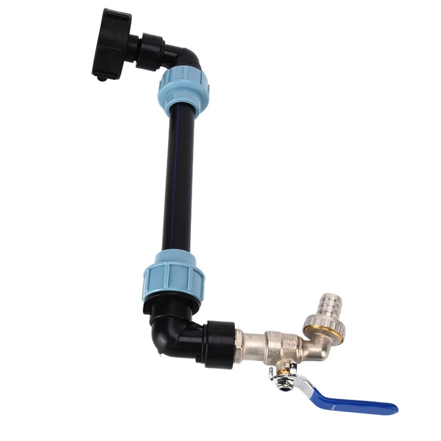 ELBOW IBC ADAPTER Series Gooseneck Connector IBC Tank Chemical Barrels ...