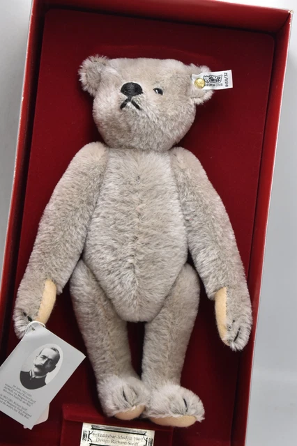 STEIFF BEAR RICHARD Steiff 1902 Replica Grey 0150/32 Mohair Limited ...