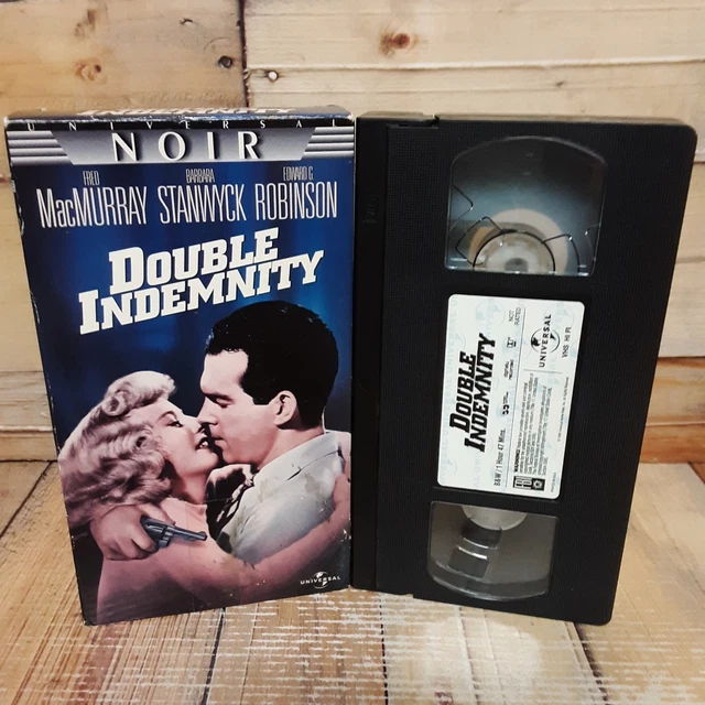 DOUBLE INDEMNITY VHS Used Film Noir Classic Crime £12.40 - PicClick UK