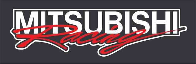 MITSUBISHI RACING LOGO Vinyl Decal Sticker Lancer Evolution EVO Eclipse ...