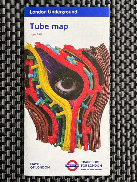LONDON UNDERGROUND TUBE Map June 2016 Hew Locke £4.00 - PicClick UK