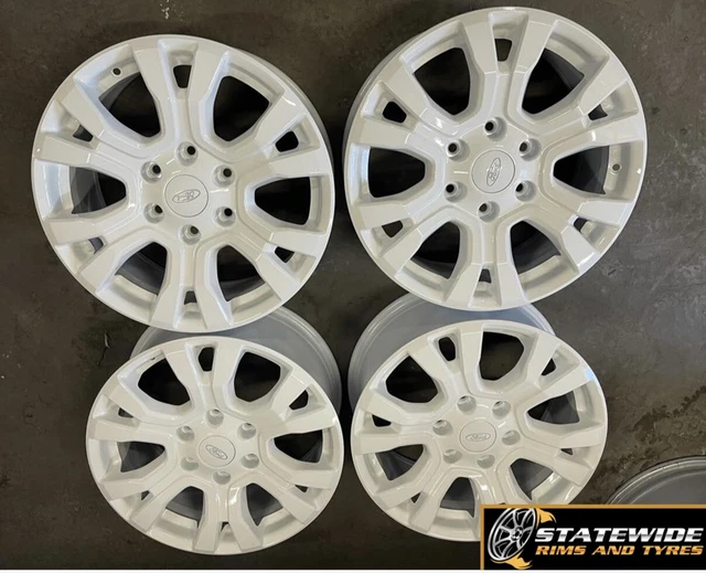GENUINE FORD RANGER Wildtrak Wheels 18 Inch Custom Gloss White Set Of 4 ...
