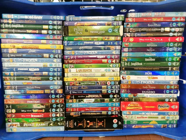 CHILDRENS KIDS FAMILY DVDs Disney Pixar Nickelodeon Dreamworks Lot ...