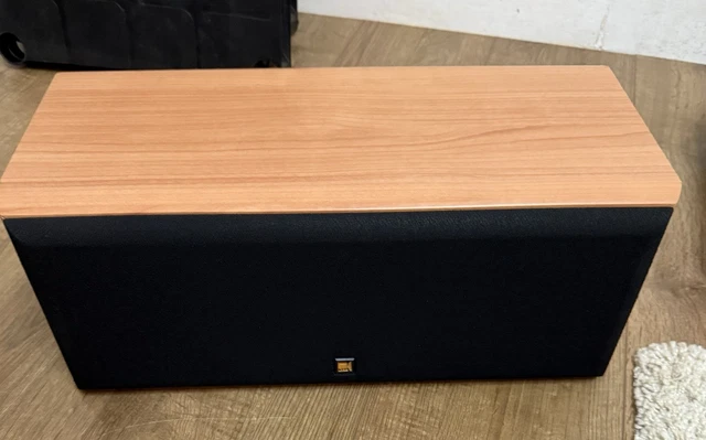KEF CRESTA CHANNEL speaker. SP3322 a 120W cherry wood with a black ...