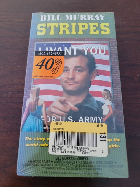 STRIPES (VHS) CLASSIC Comedy Starring Bill Murray New Factory Sealed ...