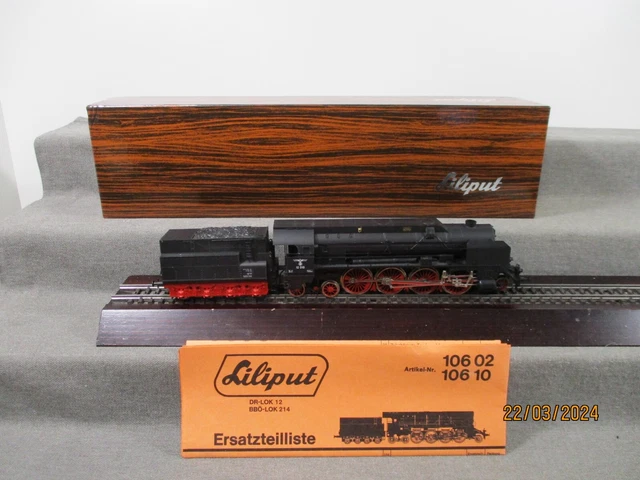 LILIPUT H0 10602 Dampflok Schlepptenderlok der DRG BR 12 010 Analog in ...