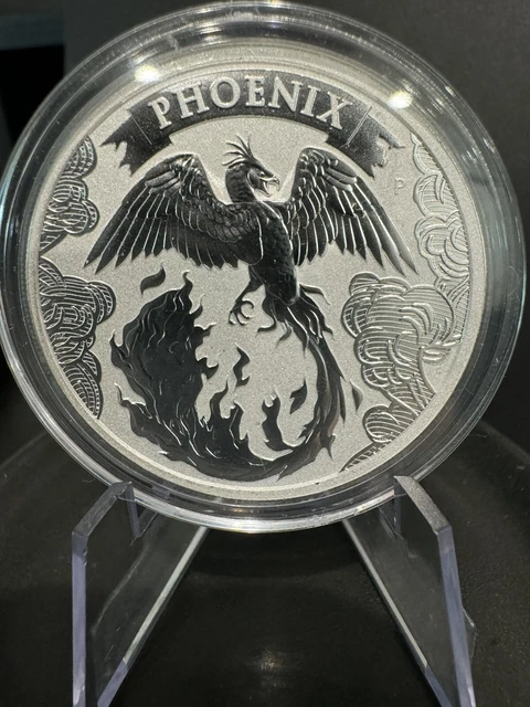 2022 AUSTRALIAN 2OZ Silver Chinese Myths Legends Phoenix Stunning ...