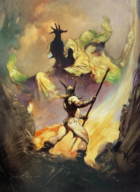 FRANK FRAZETTA LEGACY 1999 Art Page Book Frame Suitable The Norseman ...
