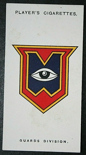 GUARDS DIVISION British Army World War 1 Insignia Vintage Card KD08MS £ ...