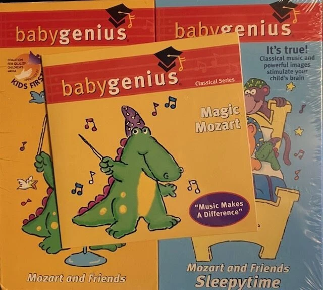 BABY GENIUS SLEEPYTIME & Mozart And Friends VHS 2-Tape Set Magic Mozart ...