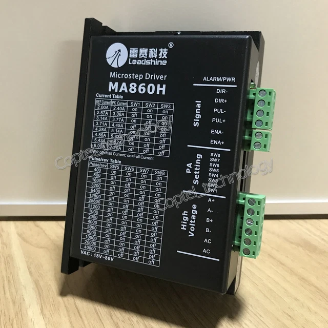 LEADSHINE MA860H 2/4-PHASE Stepper Motor Drive Up to 80 VAC/110 VDC 7 ...
