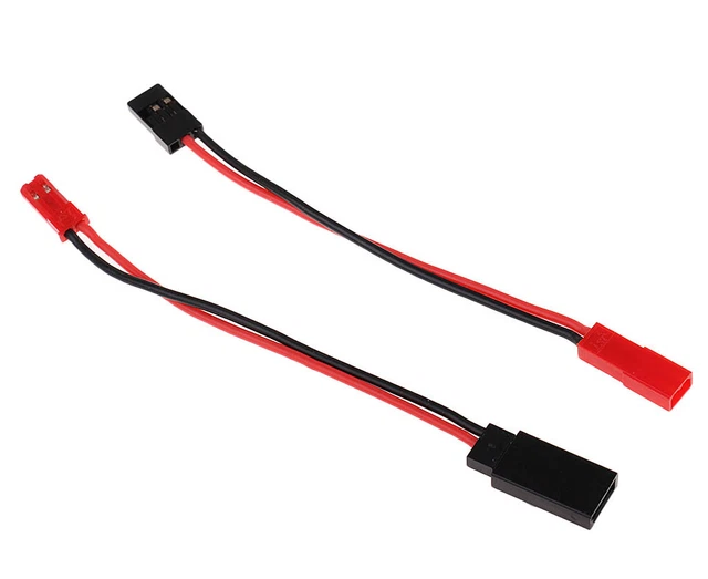 1 PAAR JST BEC auf JR/Futaba Servo Stecker Buchse Silikonkabel Adapter EUR 3,49 - PicClick DE