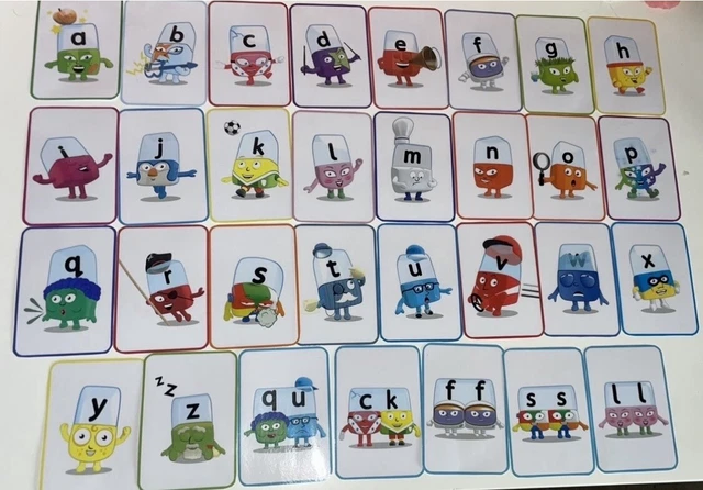 CBEEBIES ALPHABLOCKS LETTER Sounds Flash Visual Cards supporting ...