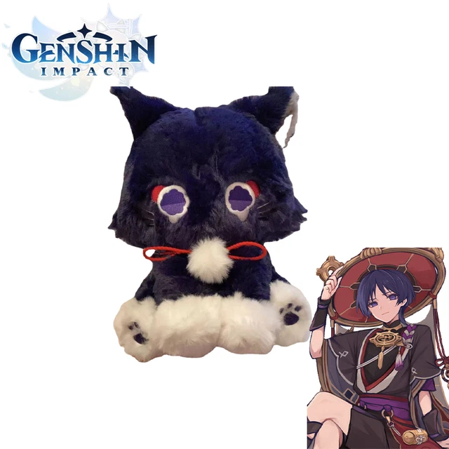 NEW GENSHIN IMPACT Wanderer Scaramouche Cat 20cm Plush Doll Toy Anime ...