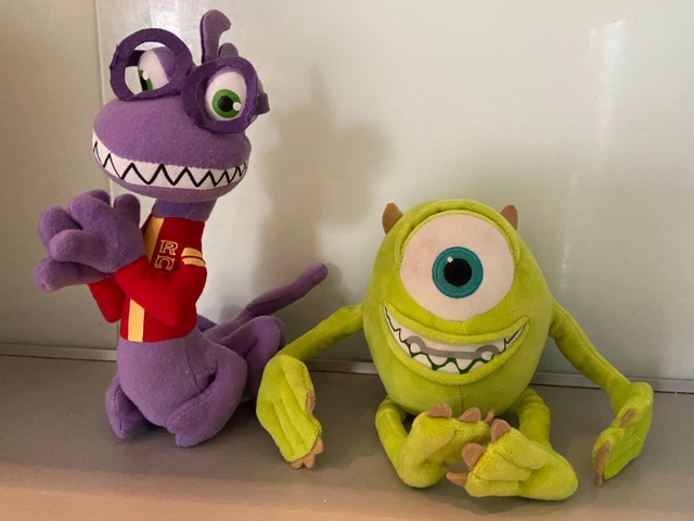 DISNEY EXCLUSIVE STORE Monsters Inc Randall & Mike Wazowski Plush Soft ...