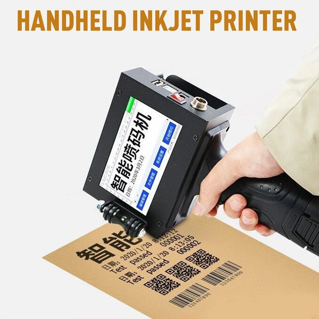600DPI HANDHELD INKJET Printer Logo Date QR Barcode Batch Coding ...