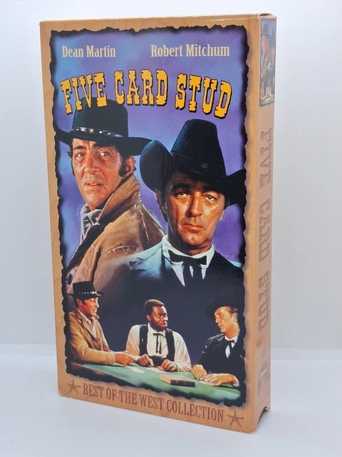 VINTAGE VHS DEAN Martin Robert Mitchum Five Card Stud Western Used $8. ...