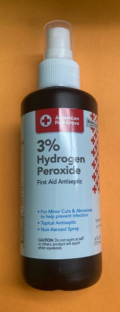 HYDROGEN PEROXIDE 3% First Aid Antiseptic Topical Solution Spray 6oz (6 ...