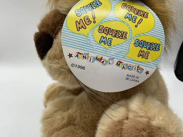 VINTAGE 1996 ANIMAL Magic Lion Soft Plush Toy with Original Tag 10" £31 ...