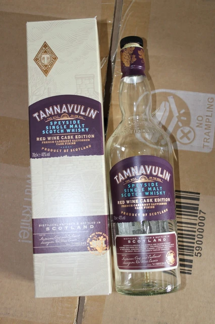 TAMNAVULIN RED WINE Cask Edition Scotch Whisky Empty Bottle And Box EUR ...