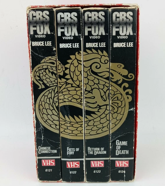 BRUCE LEE VINTAGE VHS 4 Tape Box Set CBS FOX Video Classic Karate Movies £11.80 - PicClick UK