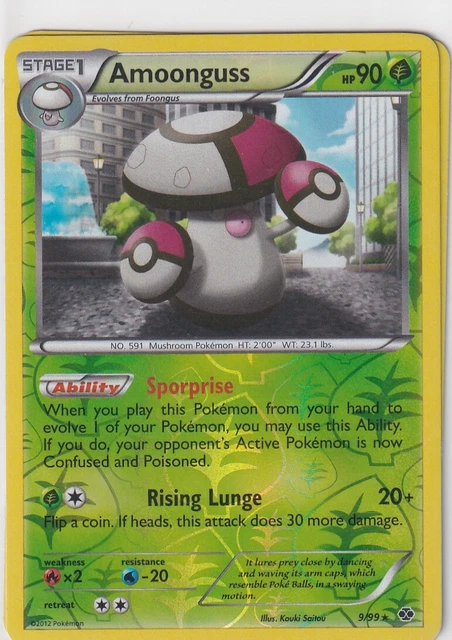POKEMON MAPPA KOMMENDE Schicksale No. 9/99 Amoonguss Reverse Holo ...