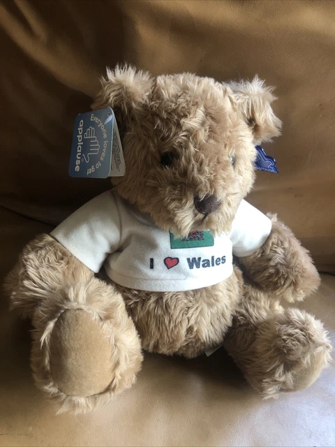 BIN VINTAGE APPLAUSE Teddy Bear I Love Wales £5.49 - PicClick UK