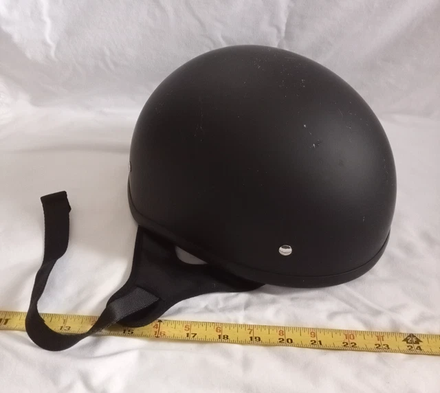 STREET & STEEL DOT Half Shell Motorcycle Helmet Hawk Style Open Face ...