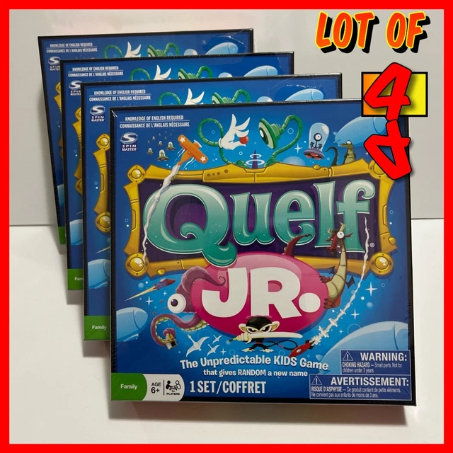 LOT OF 4X QUELF JR Board Game The Unpredictable Kids Game (Spin Master ...