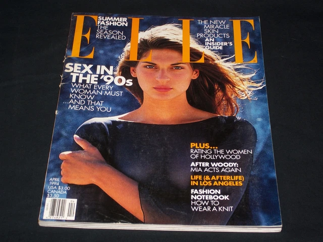 1994 APRIL ELLE Magazine - Gabrielle Reece Front Cover - L 9385 EUR 50 ...