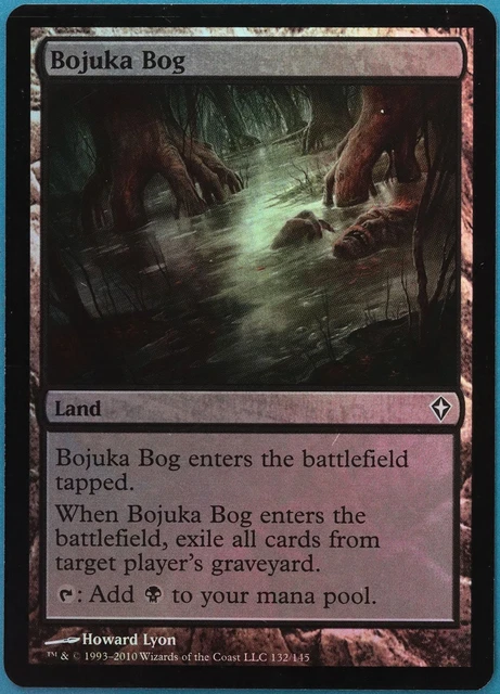 BOJUKA BOG FOIL Worldwake PLD Land Common MAGIC MTG CARD (ID# 437472 ...