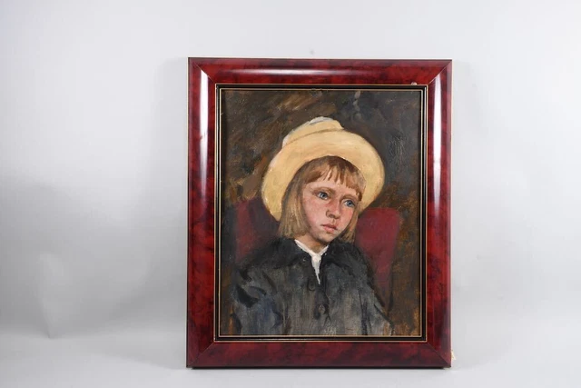 J73L14- GEMÄLDE, PORTRÄT eines Mädchens, Albert Paramonow, Russland EUR ...