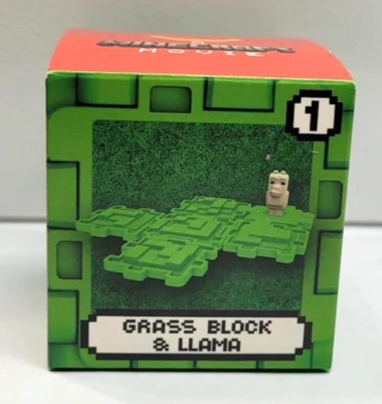 2025 MCDONALD’S MINECRAFT Movie Happy Meal Toy #1 Grass Block Llama NIB ...