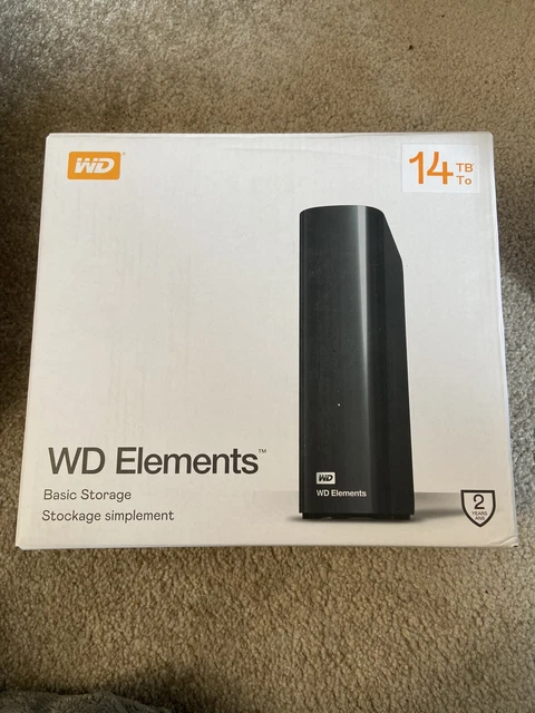 WESTERN DIGITAL ELEMENTS 14TB 5200rpm External Desktop Hard Drive £157. ...
