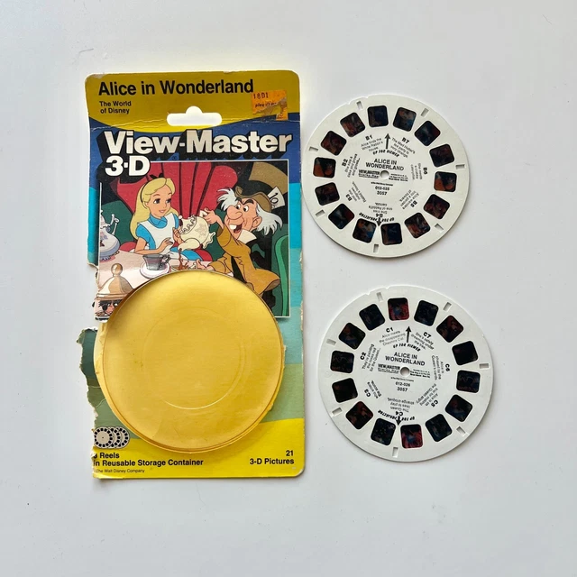 VINTAGE DISNEY ALICE In Wonderland 3D Viewmaster Reels Pack of 2 $25.00 ...