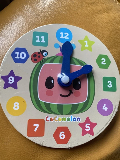 COCOMELON WOODEN PUZZLE Clock Learn To Tell The Time Gift for kids £2. ...