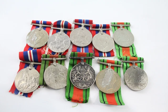 WW2 WAR & Defence Medals x 10 £0.99 - PicClick UK