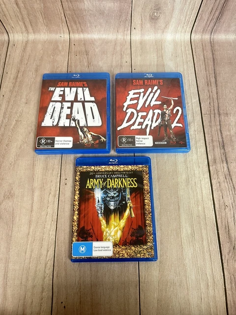 EVIL DEAD TRILOGY 1 2 & Army of Darkness 20th Anniversary Blu Ray ...