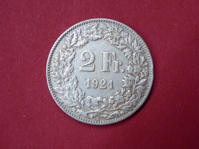 SILBERBARREN MÜNZE 2 Schweiz Schweizer Franken 1921 Silber selten gesucht EUR 9,50 - PicClick DE