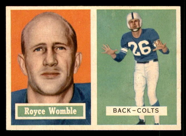 1957 TOPPS FOOTBALL #86 Royce Womble EX *e2 EUR 8,90 - PicClick FR