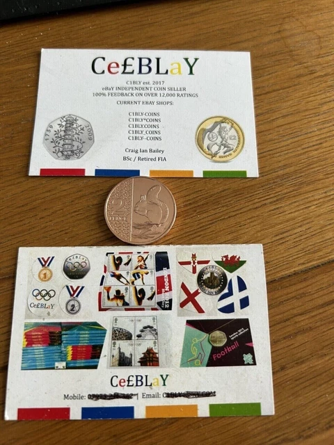 NIFC ZERO CIRCULATION MINTAGE 2024 KING CHARLES UNC RED SQUIRREL 2p ...