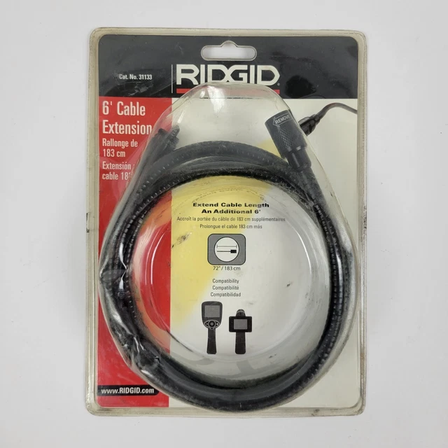 RIDGID INSPECTION CAMERA Universal Cable Extension 6' 31133 £64.51 ...