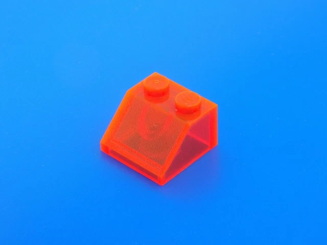 7 LEGO TRANS-NEON Orange Slope Brick 2 x 2 (3039) - (7 Pieces) EUR 4,68 ...