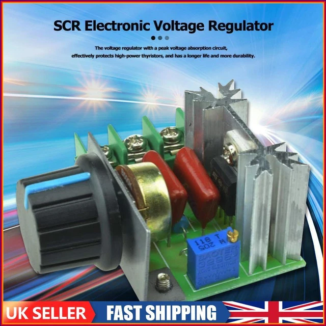 2000W AC 220V SCR Electronic Voltage Regulator Motor Speed Controller ...